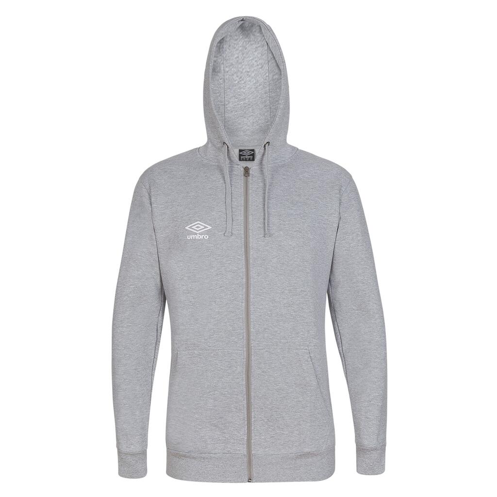 UMBRO Basic Hood Jacket Grå M Jakke med hette og liten logo - Scan Trade AS – Klubbspesialisten